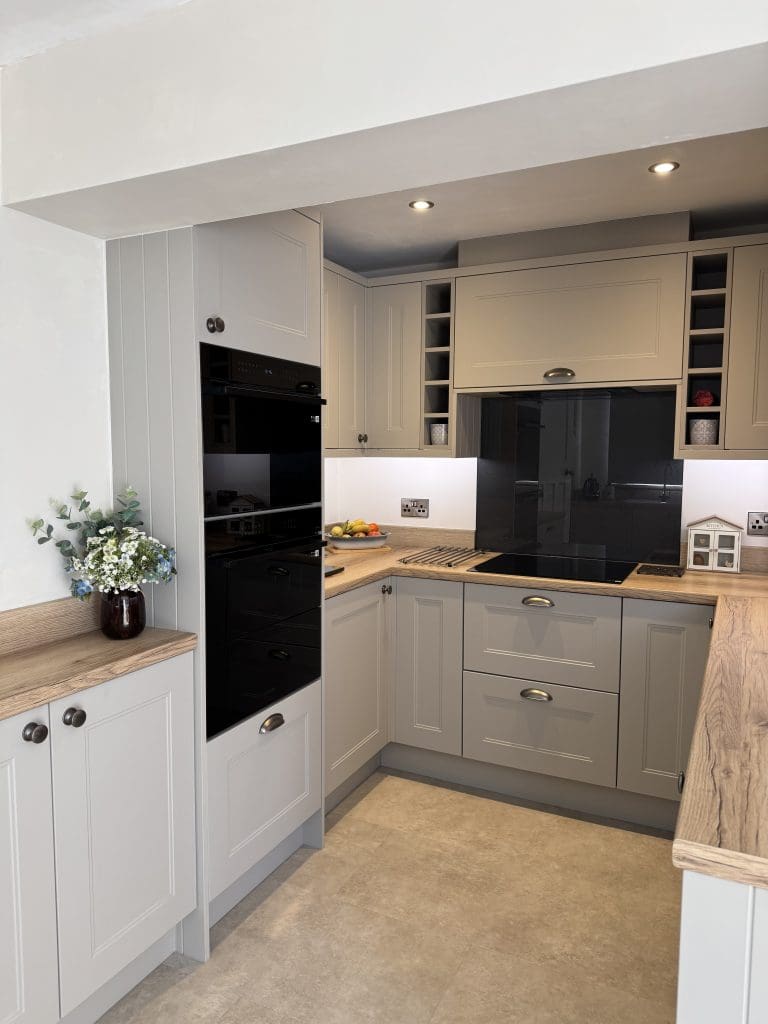 A Stunning Made-to-Measure Kitchen in Matt Pebble – Designed, Supplied ...