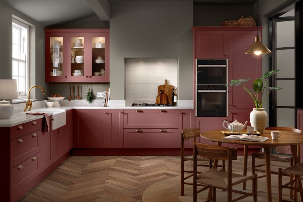 Richmond Modern Shaker Kitchen- Supermatt Rusty Red | Tefore Limited